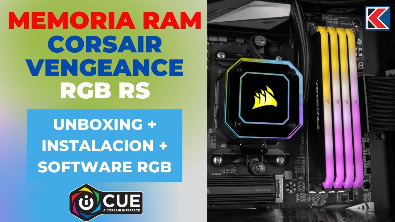 CORSAIR VENGEANCE RGB RS 🚀 Unboxing + Installacion + RGB Software - YouTube