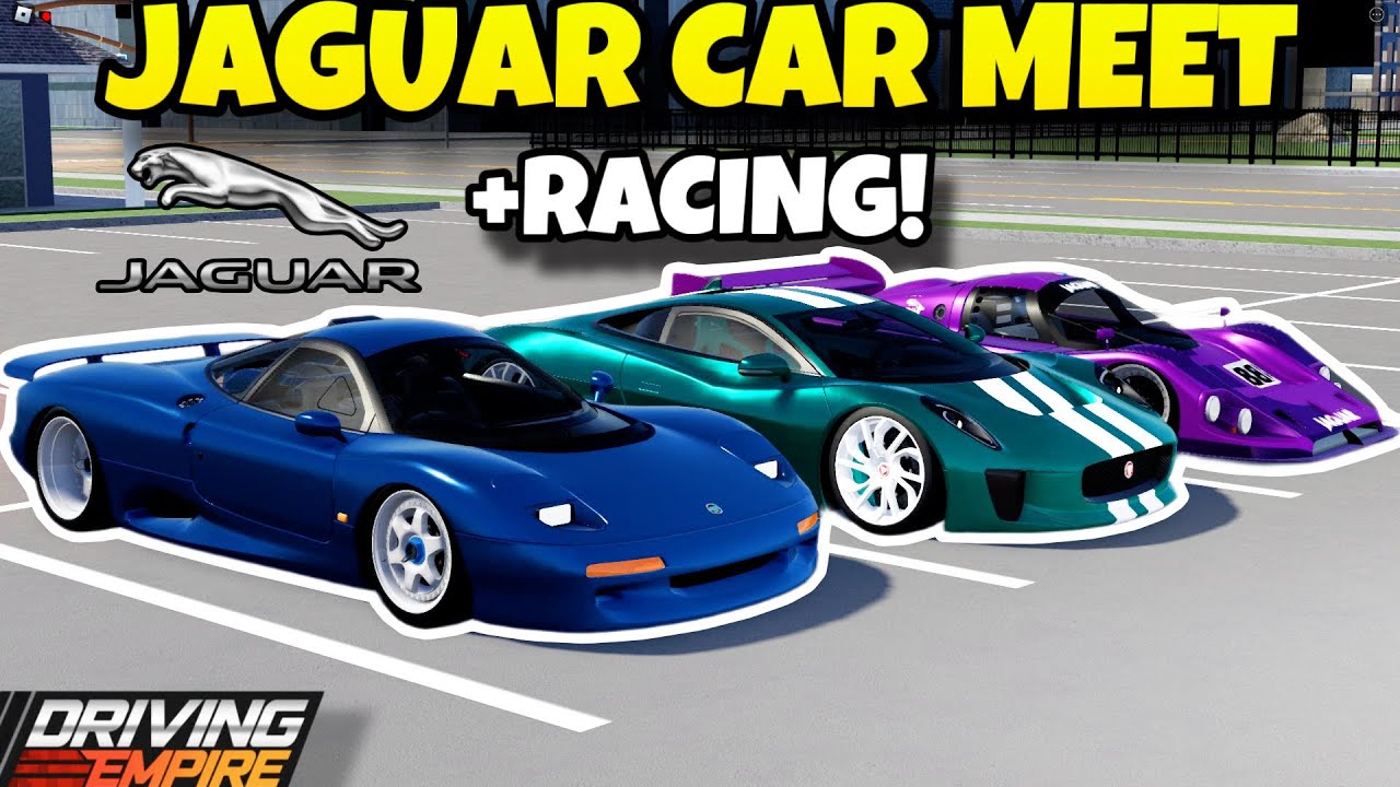 JAGUAR CAR MEET IN Driving Empire! (Live + Racing!) - YouTube