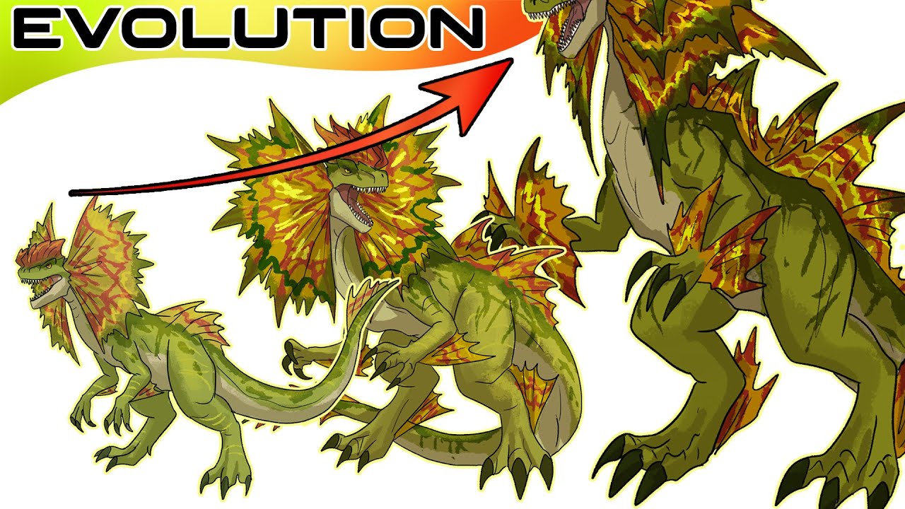 The Ultimate DILOPHOSAURUS: Dinosaur Hybrid Evolution & More | Jurassic World Fanart | Maxxive ...