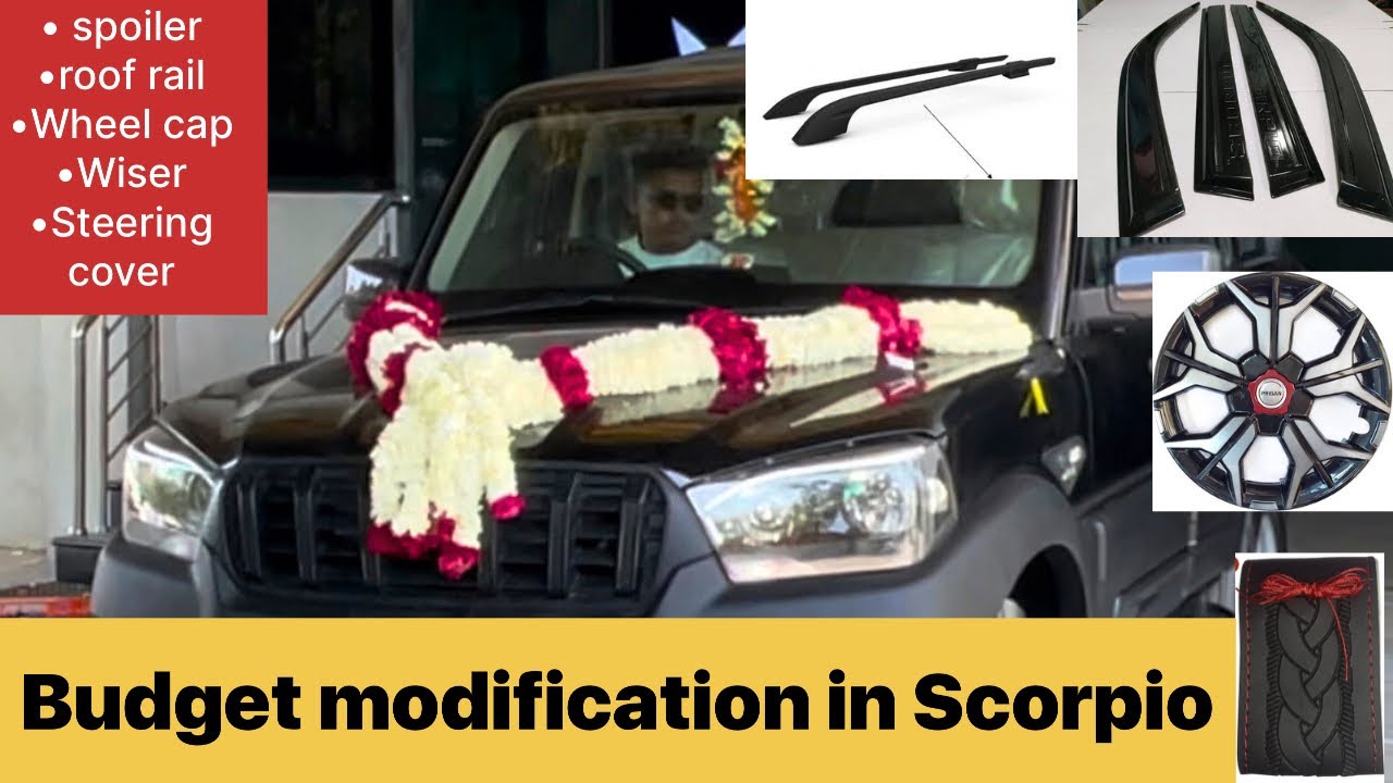 Scorpio classic s black accessories installation | Scorpio modification ...
