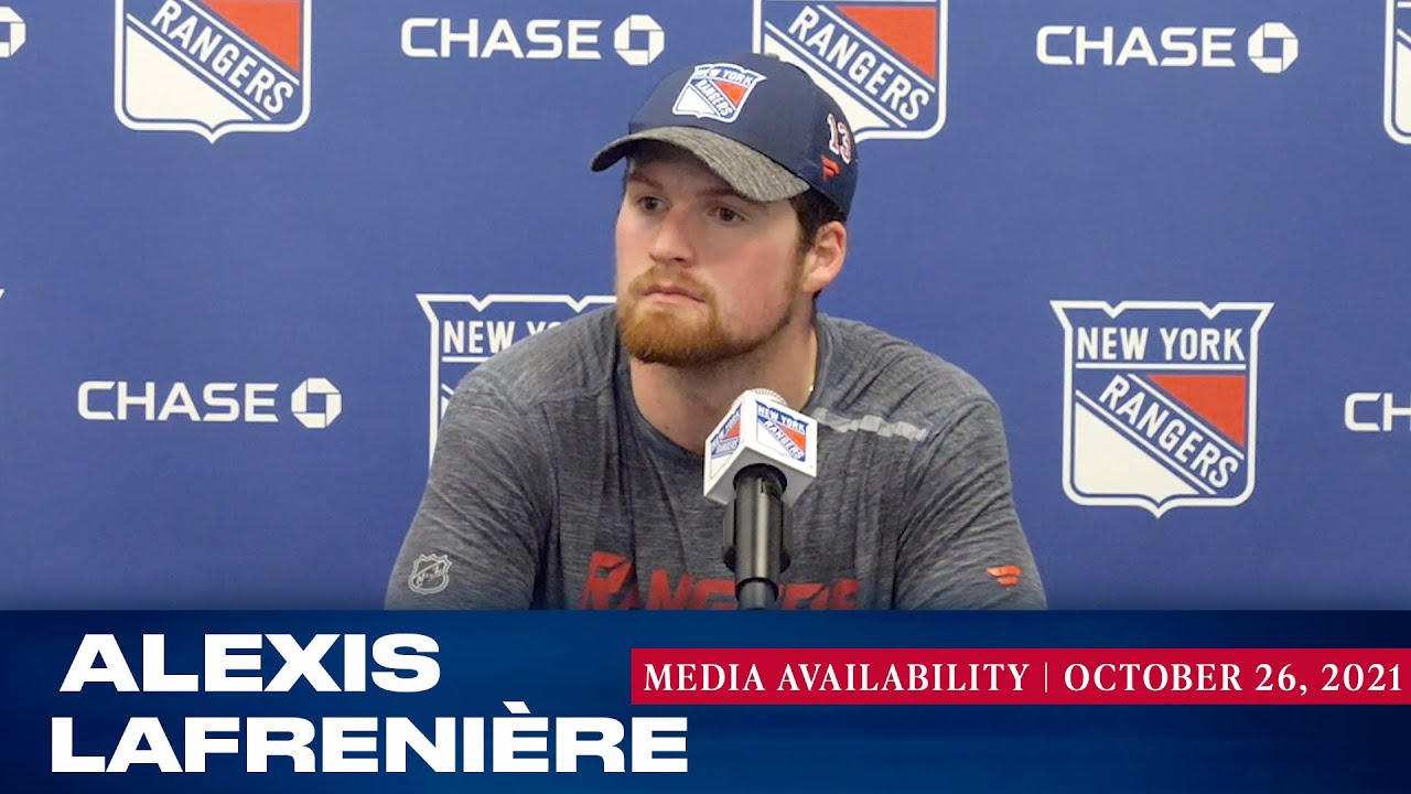 New York Rangers: Alexis Lafrenière Media Availability | Oct. 26, 2021 ...