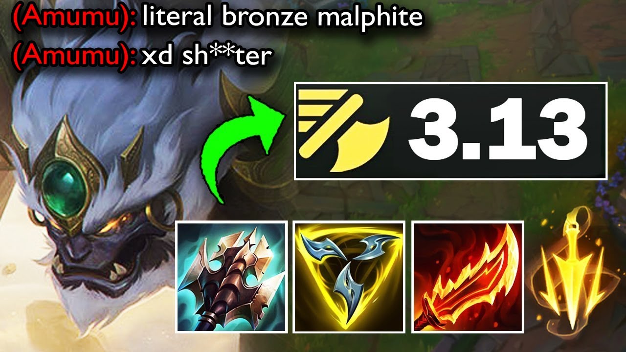 Amumu wasn't happy I went Hyper-Clap Malphite and clapped his cheeks (3 ...