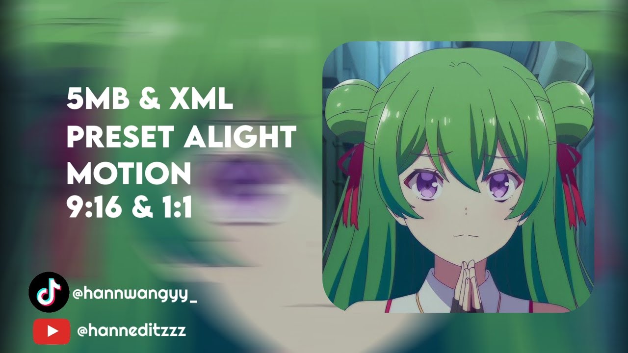 Preset alight motion 2 ukuran || 1:1 & 9:16 || dj karena kamu cantik ...