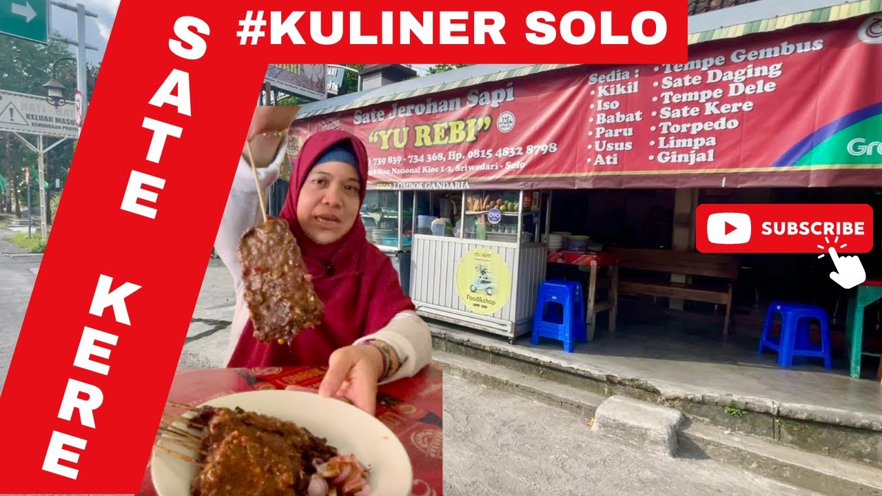 KULINER SOLO, SATE KERE YU REBI RASA BINTANG LIMA, FAVORIT PAK JOKOWI ...