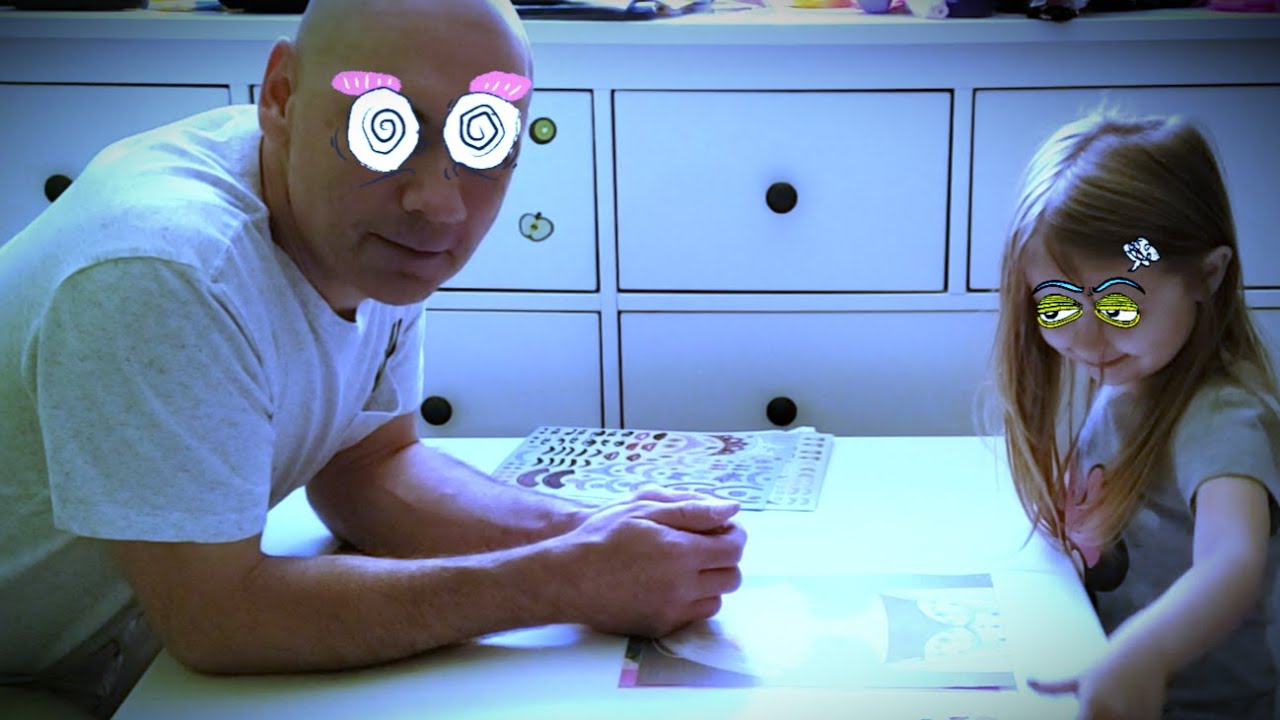 Sticker Book Face Challenge - YouTube