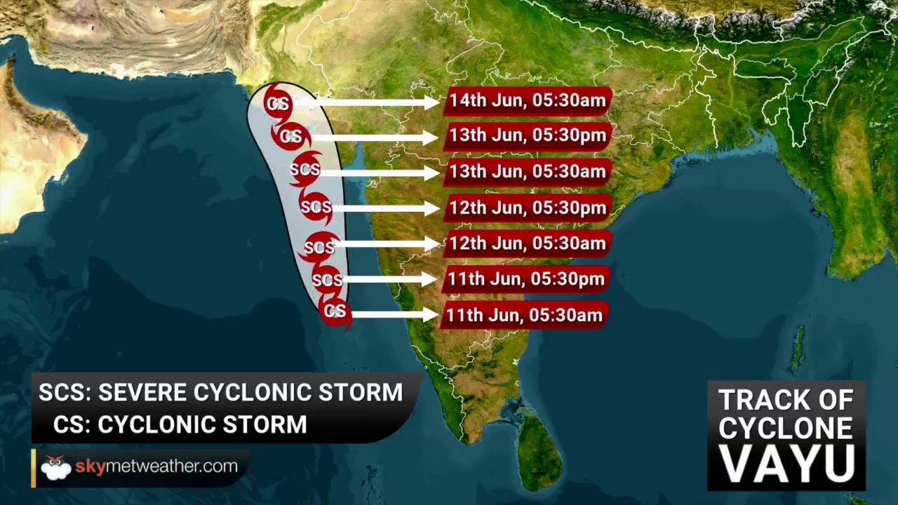 Cyclone Storm Vayu to intensify into severe cyclone today, to hit ...