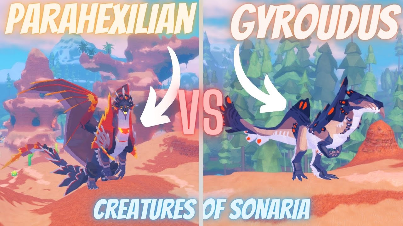 PARAHEXILIAN VS GYROUDUS! || Creatures of Sonaria - YouTube