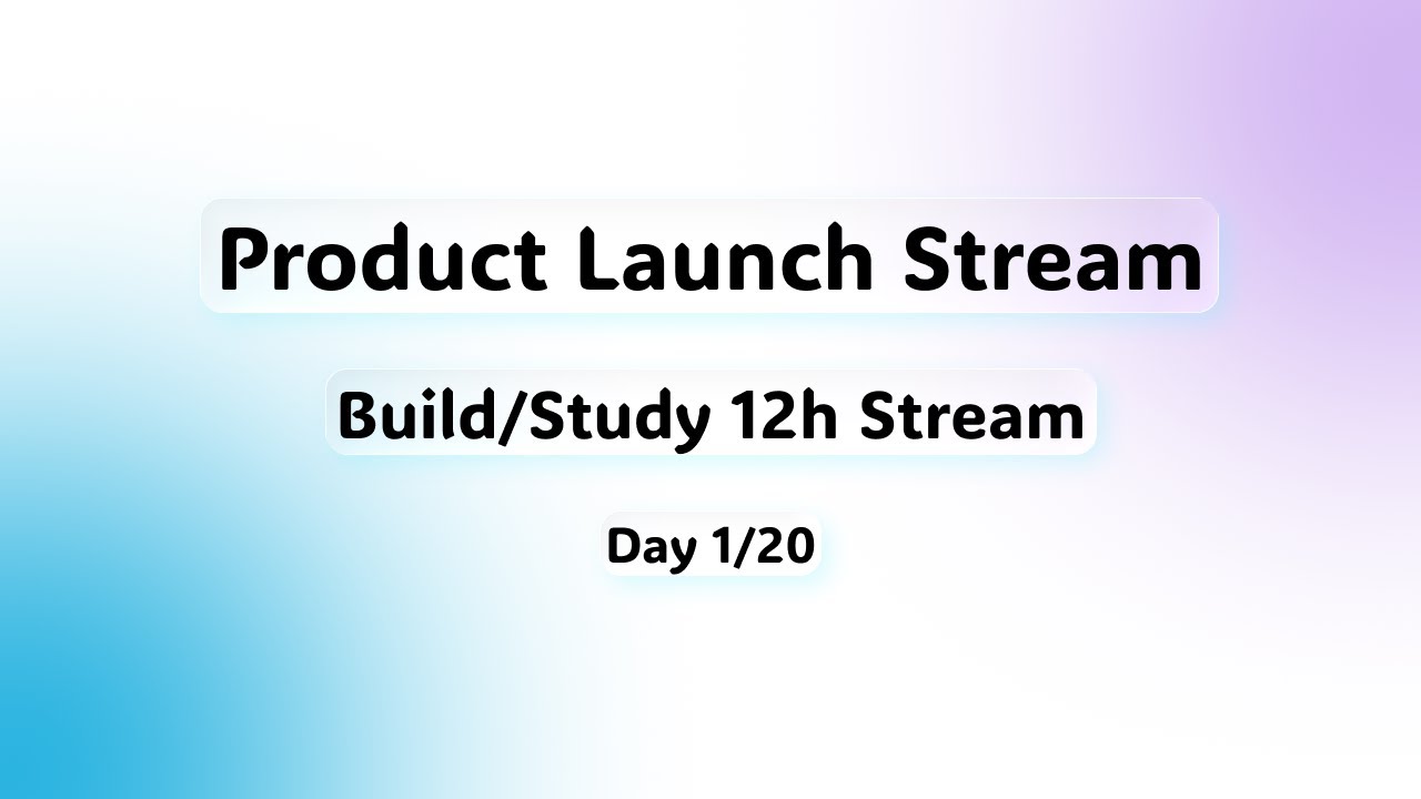 Launch a startup with us | study/work with me stream (Day 2) - YouTube