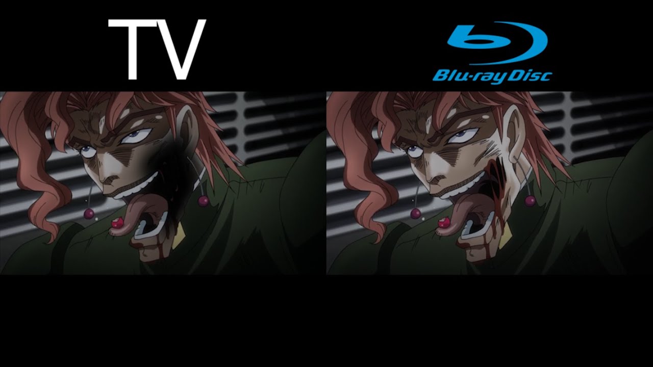 JJBA Part 3 Ep 7-9 TV vs Blu ray - YouTube