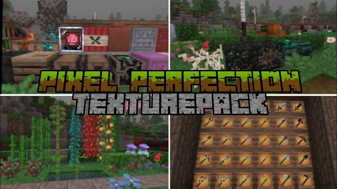 Pixel Perfection Texture Pack, Cocok Untuk Survival. MCPE 1.21 - YouTube