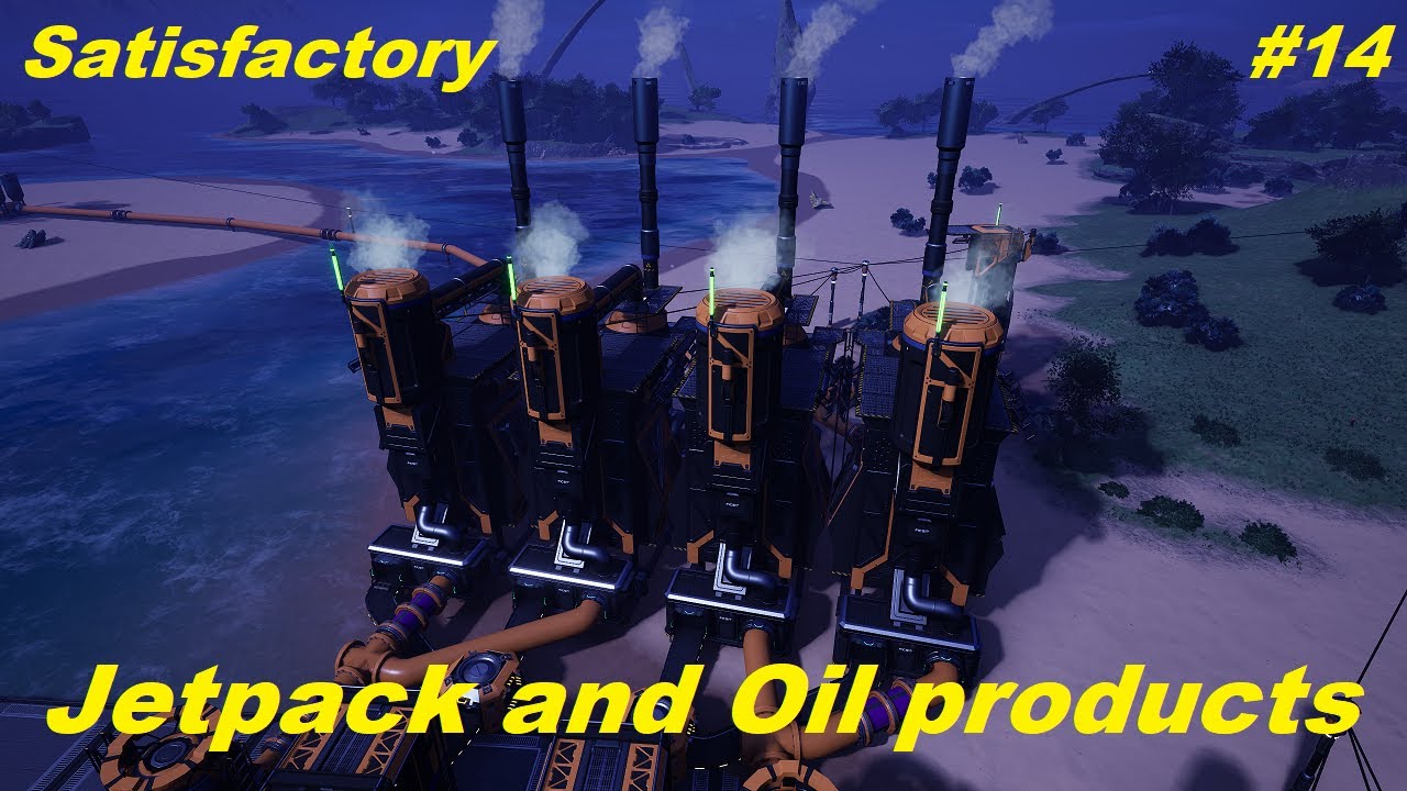 Satisfactory 1.0 Walkthrough #14 - Very first Oil production - YouTube
