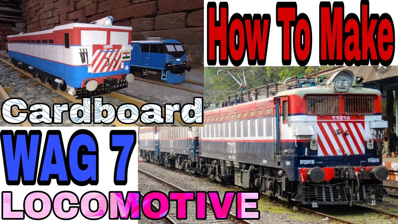 How to make WAG 7 Electric train engine at home(TIGER FACE) || train ...