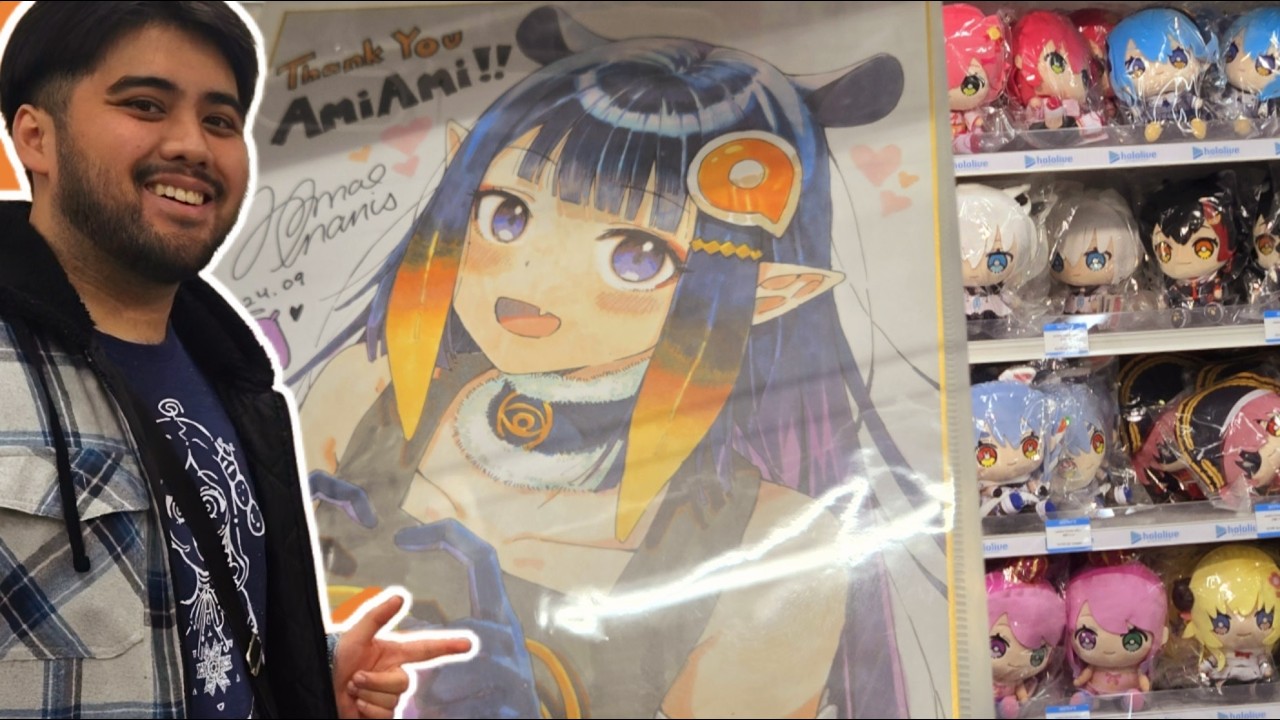 Shopping For HOLOLIVE Merch In AKIHABARA - Ninomae Ina'nis AmiAmi - YouTube