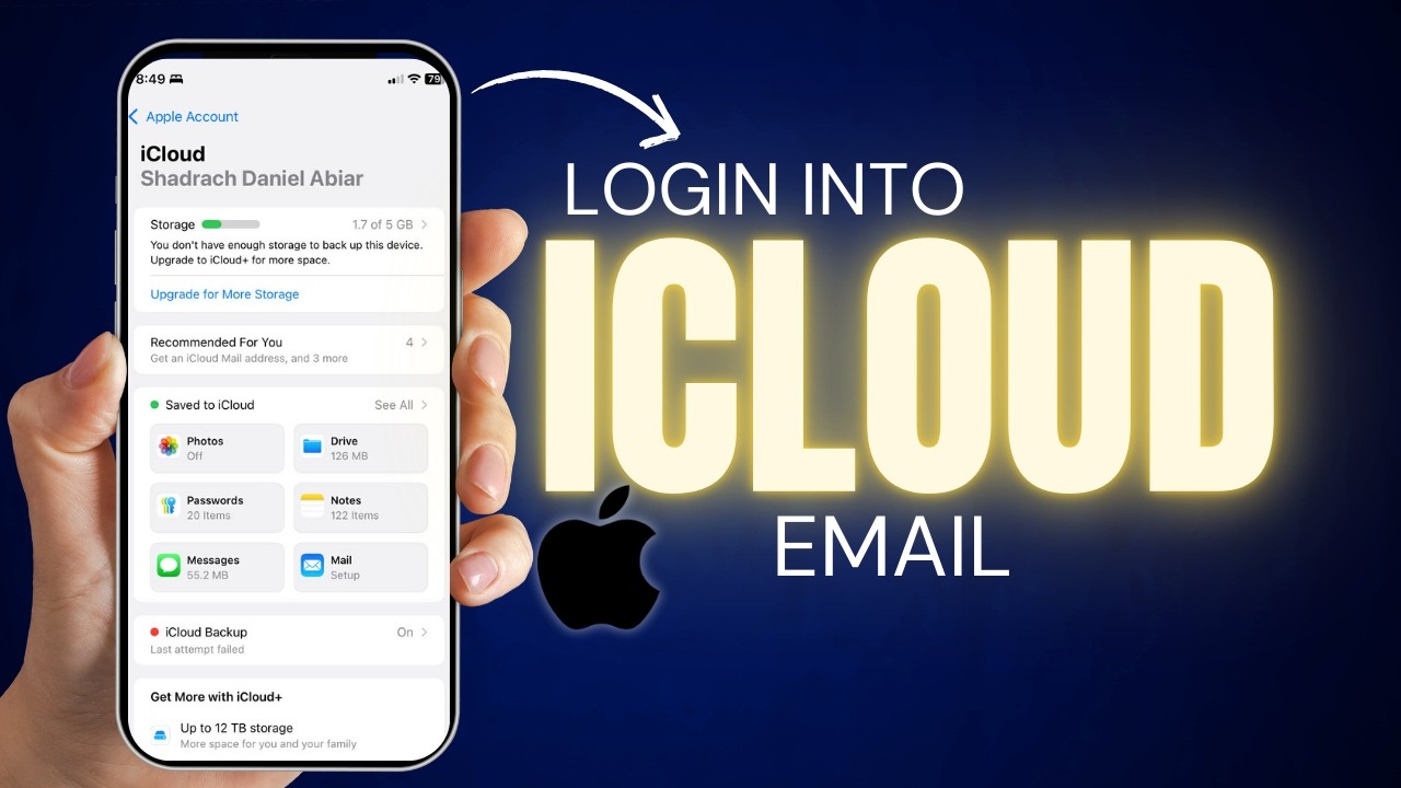 How to log into iCloud Email on an iPhone - YouTube