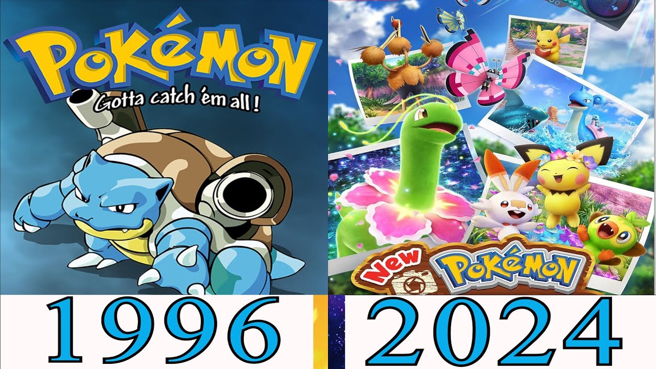 Evolution of Pokémon Games 1996 –2024 | From Game Boy to Switch! - YouTube