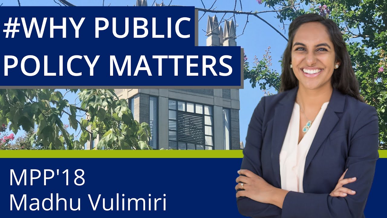 Why Public Policy Matters: Madhu Vulimiri - YouTube