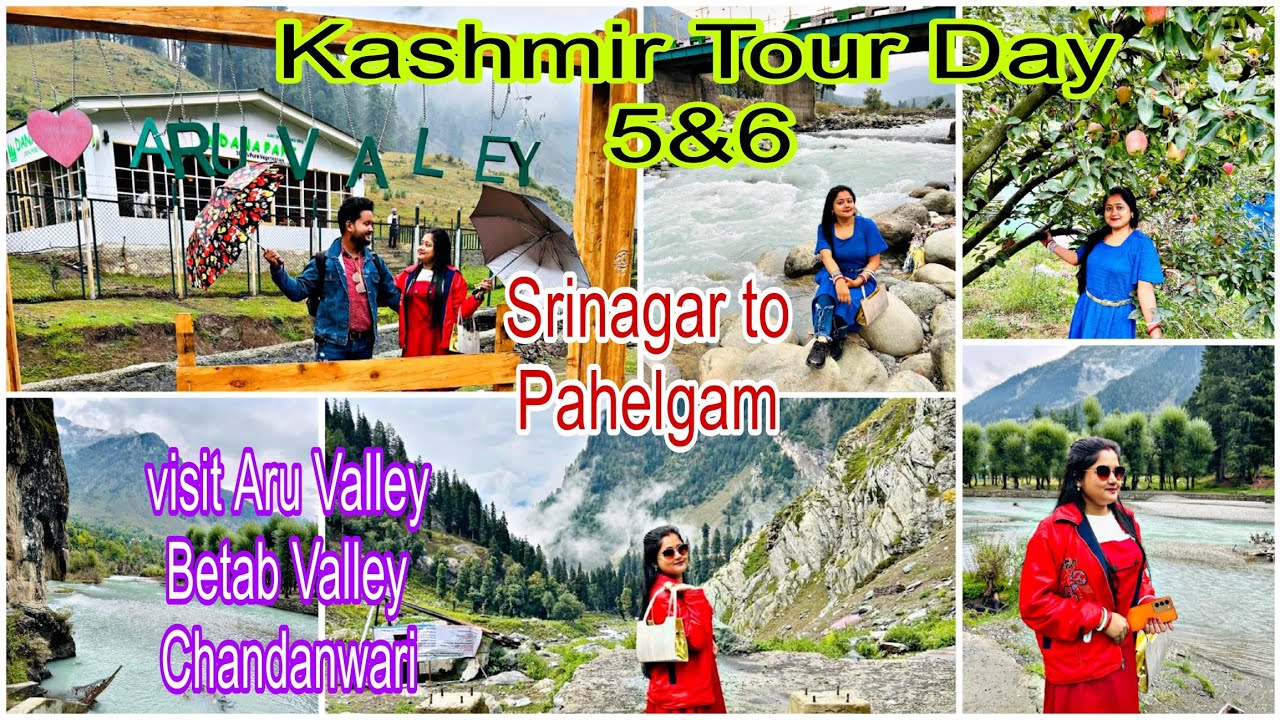 Kashmir Tour Day 5 &6 || Srinagar to Pahelgam|| Visit Aru Valley, Betab ...