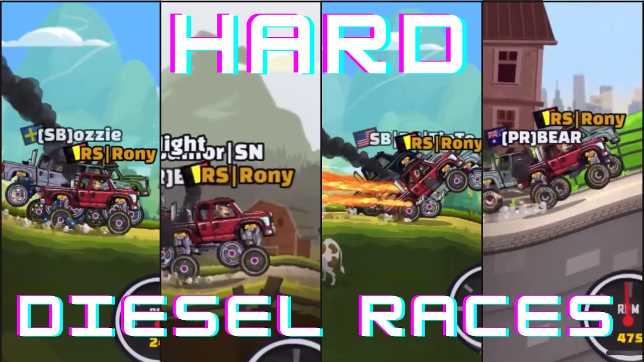 HARD Diesel Races 😎 - Hill Climb Racing 2 - YouTube