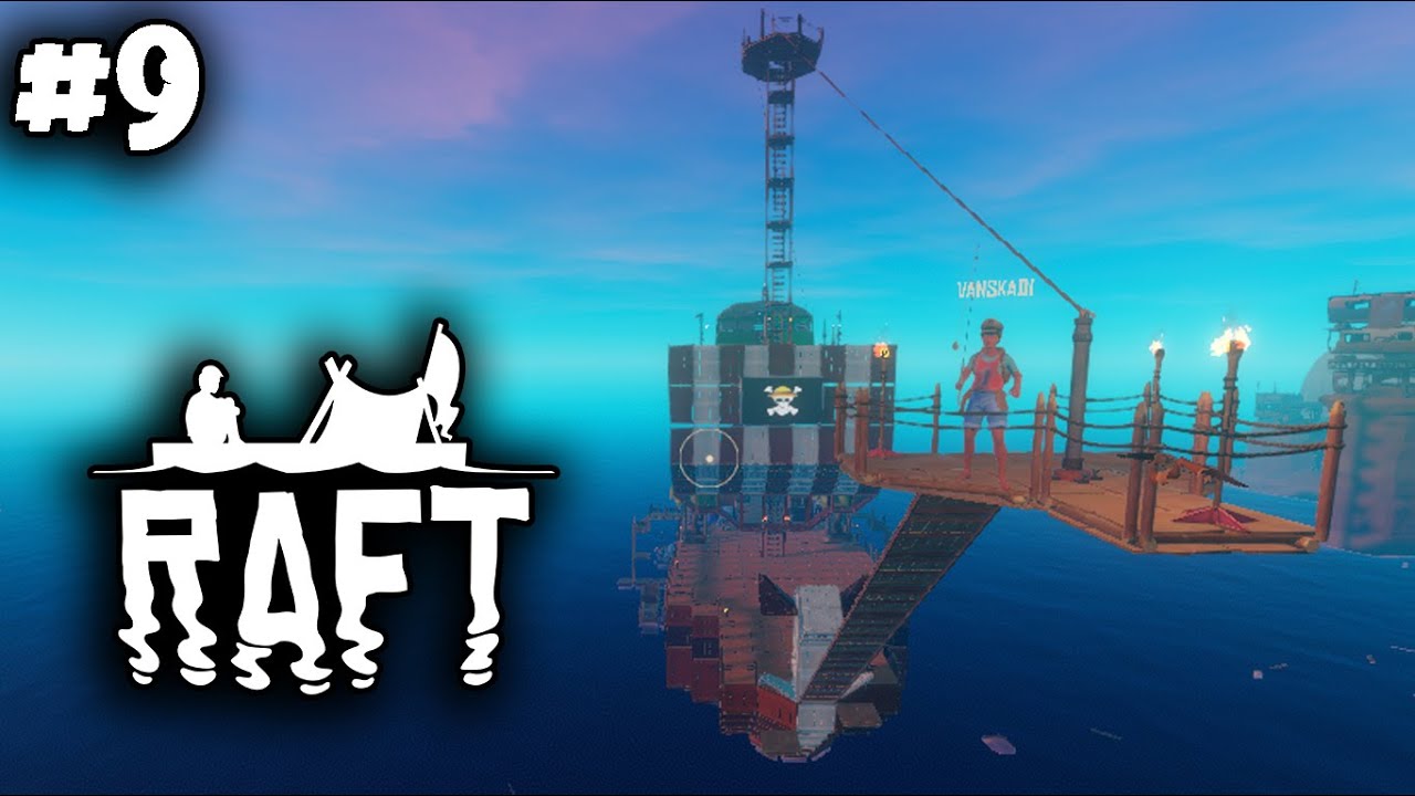 Flying Fox Di Perahu ONE PIECE ft.@VanSkadiGaming - RAFT #9 - YouTube
