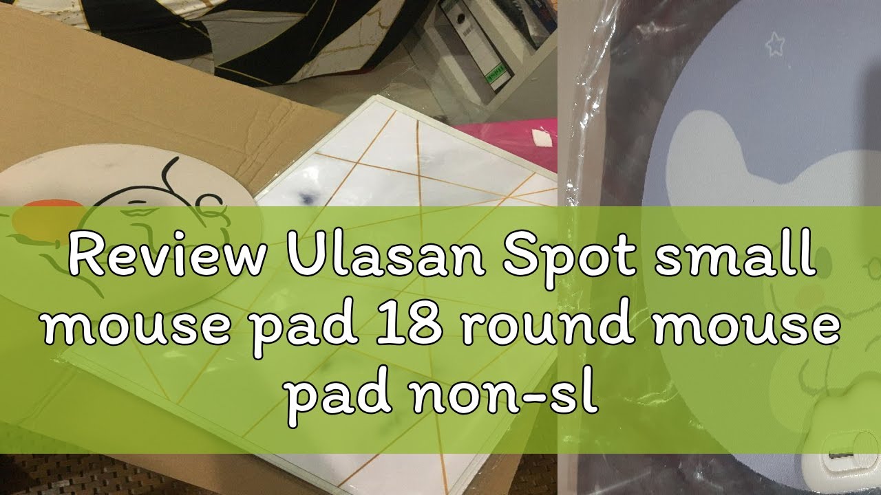 Review Ulasan Spot small mouse pad 18 round mouse pad non-slip ...