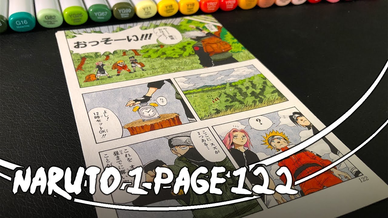 Naruto Manga 1 Page 122: Speed Coloring - YouTube