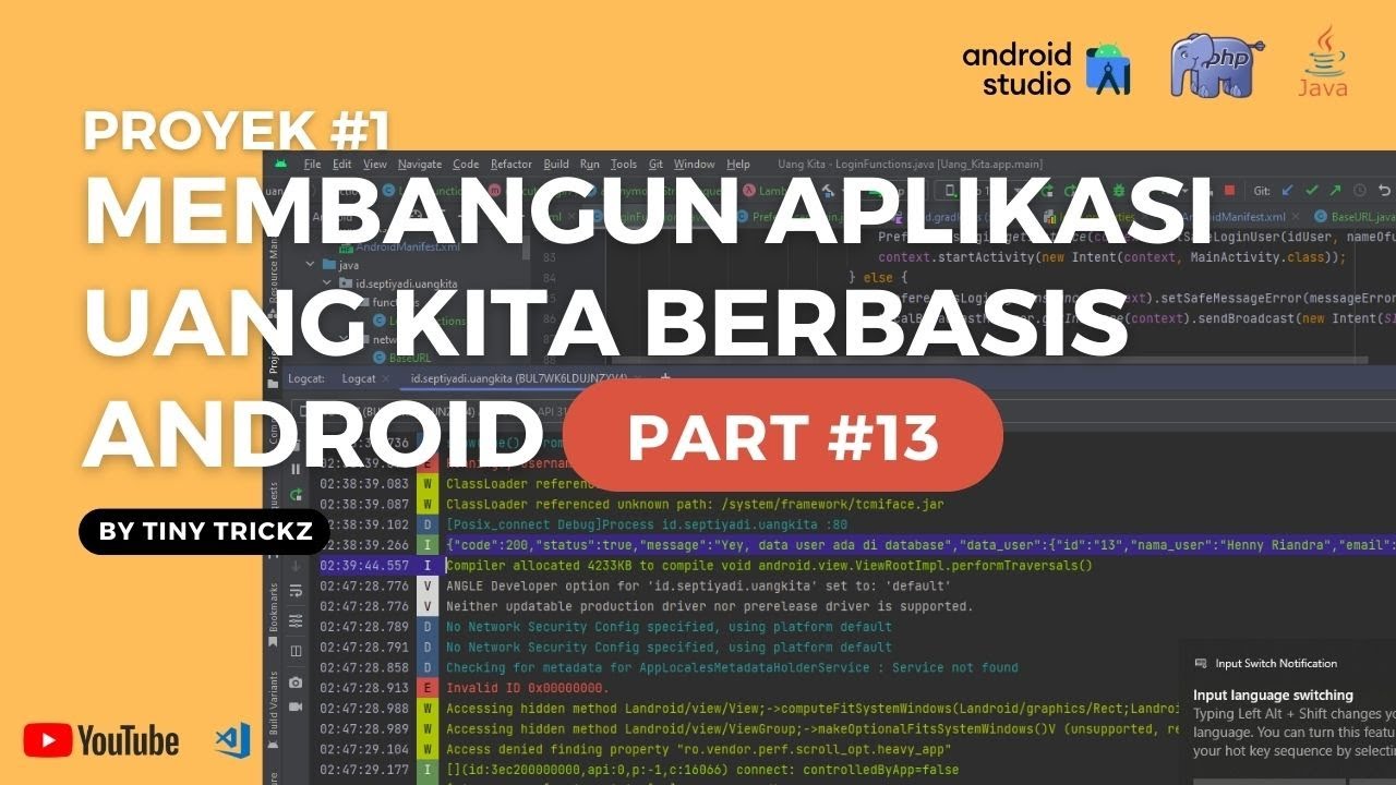 #13 Integrasi API Login : Update Repository Projek Hasil Kerja Part 3 of 3 - YouTube