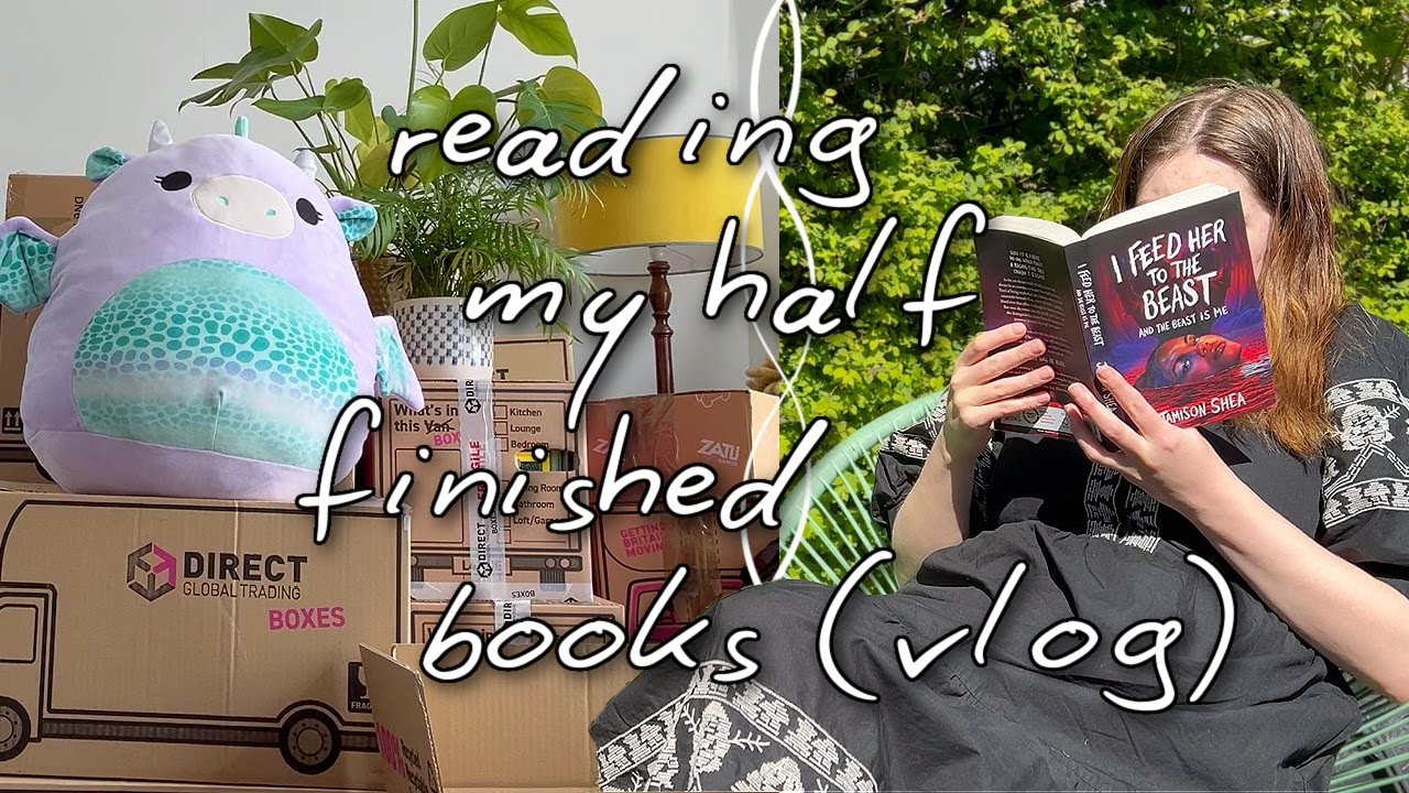 Reading All My Half Read Books Before I Move! - YouTube