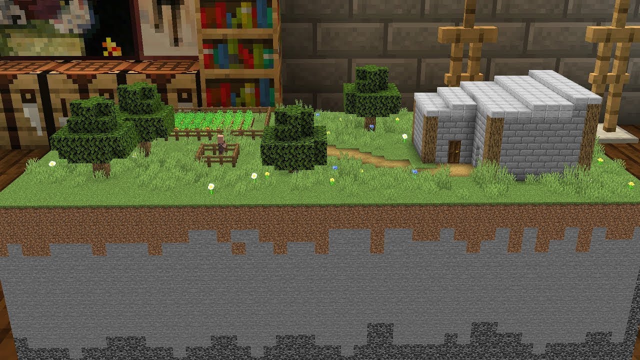I made mini world in minecraft - YouTube