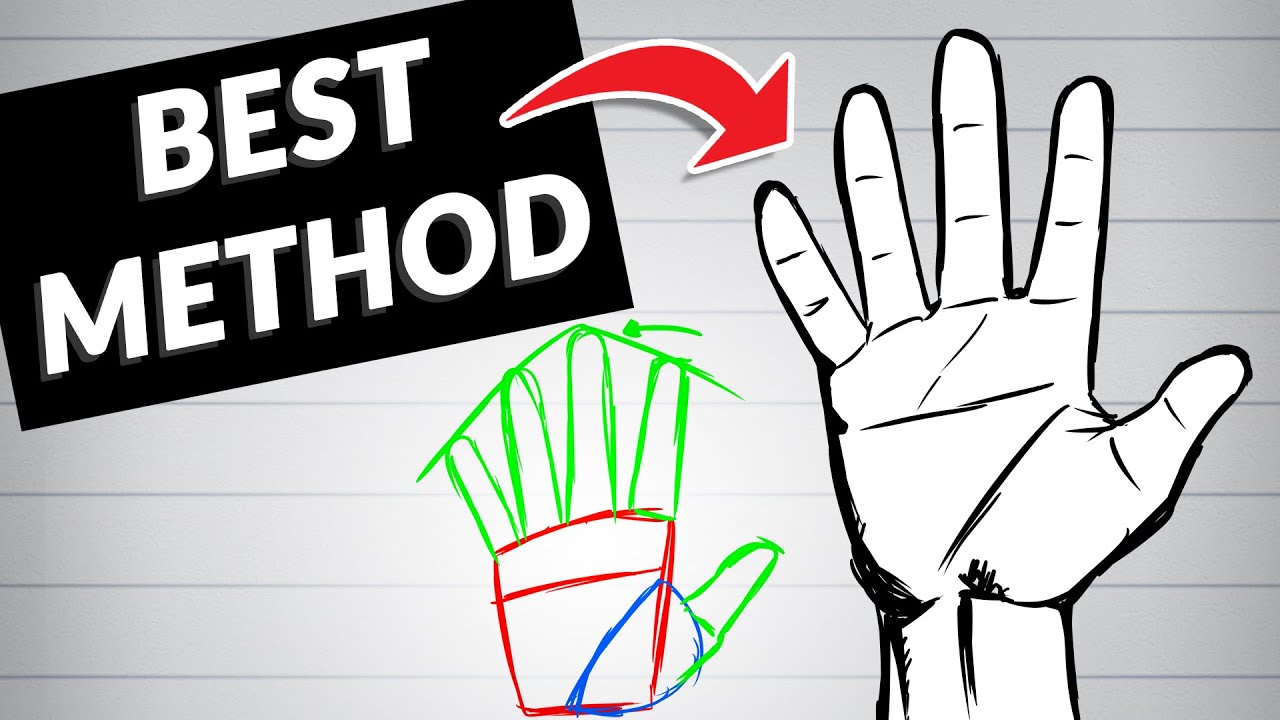 Learn to Draw Hands the EASIEST Way - YouTube