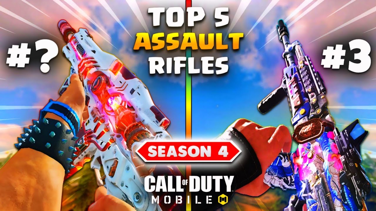 Top 5 BEST Assault Rifles In SEASON 4 Battle Royale | COD Mobile | Best ...
