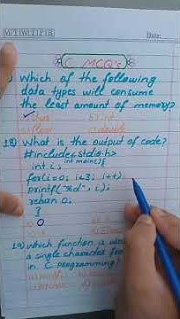 C Programming MCQ's Part6 #coderslife #programminglanguage #codinglover - YouTube