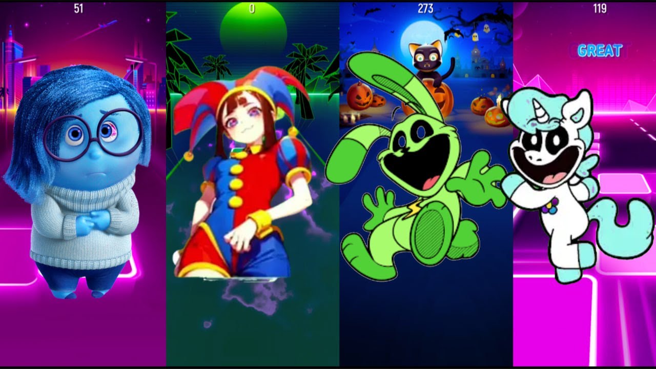 Inside Out 🆚 Digital Circus Pomni 🆚 Poppy Playtime Charter 🆚 CraftyCorn ...