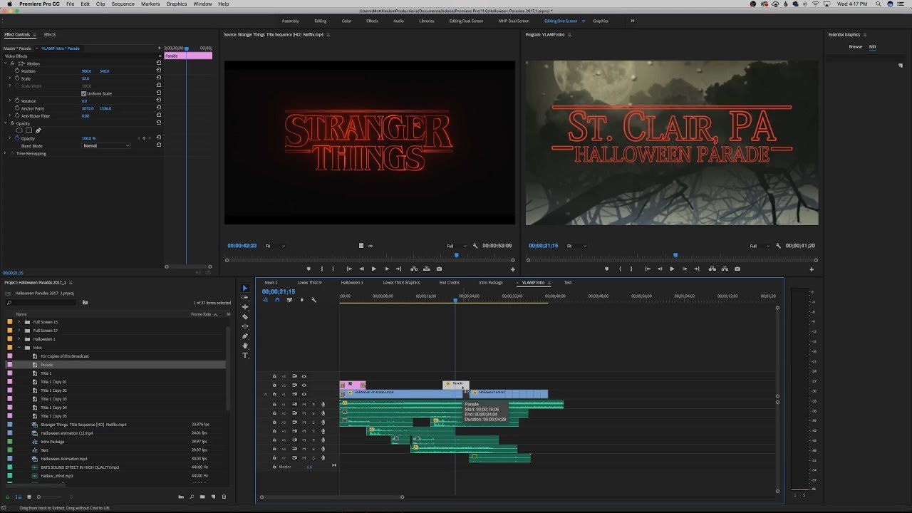 How to Create a "Stranger Things" Intro Sequence - YouTube