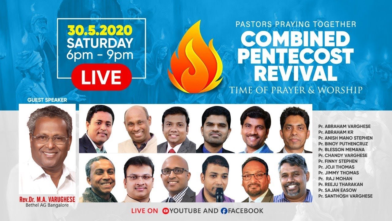 COMBINED PENTECOST REVIVAL | PASTORS PRAYING TOGETHER | TIME OF PRAYER ...