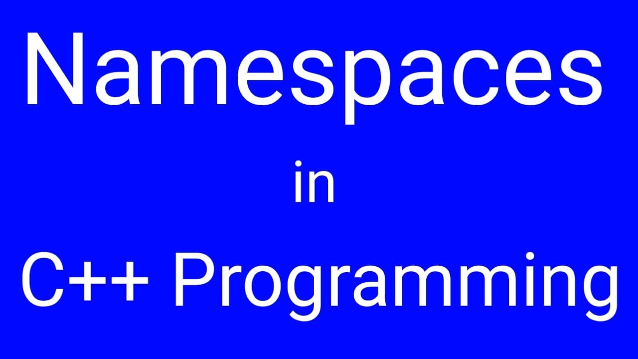NAMESPACE IN C++ PROGRAMMING || C++ PROGRAMMING IN TELUGU - YouTube