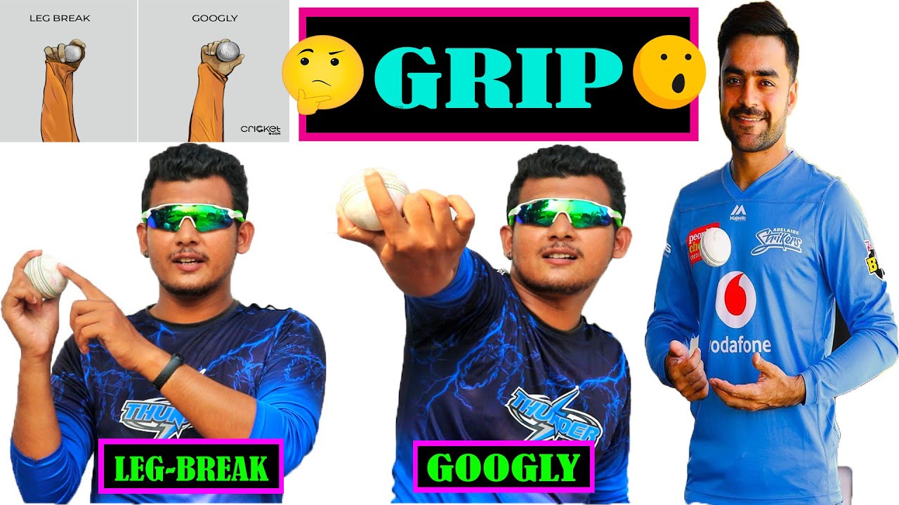 Rashid Khan All Bowling Grips [ Leg-Break/Googly ] - YouTube