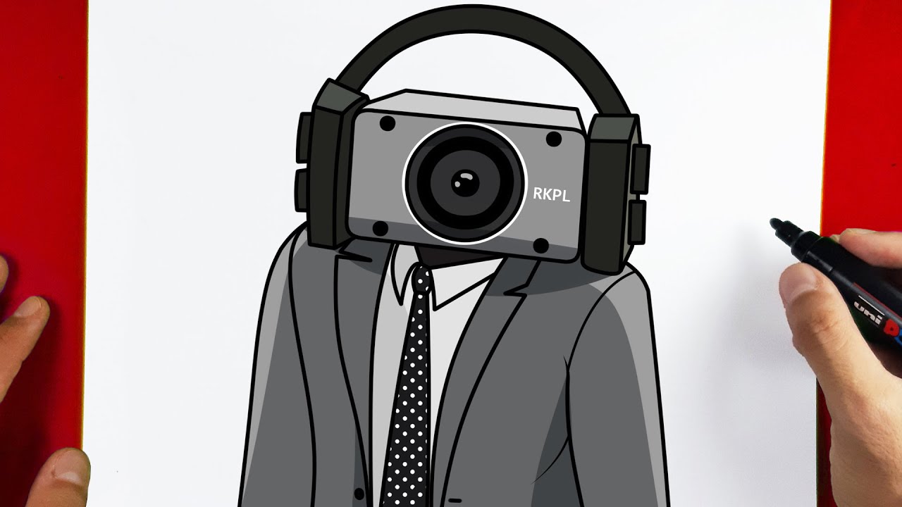 How to Draw Speaker Man - Skibidi Toilet - YouTube