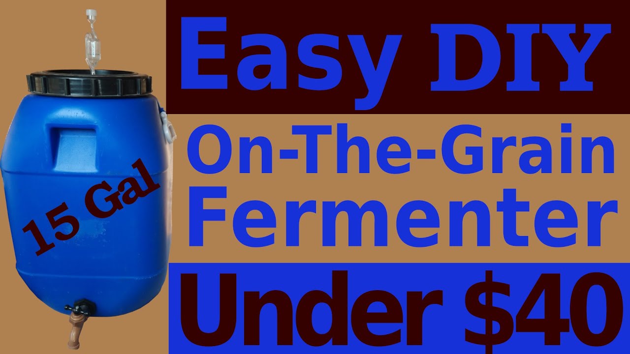 Ferment on the grain easily with this DIY fermenter - YouTube