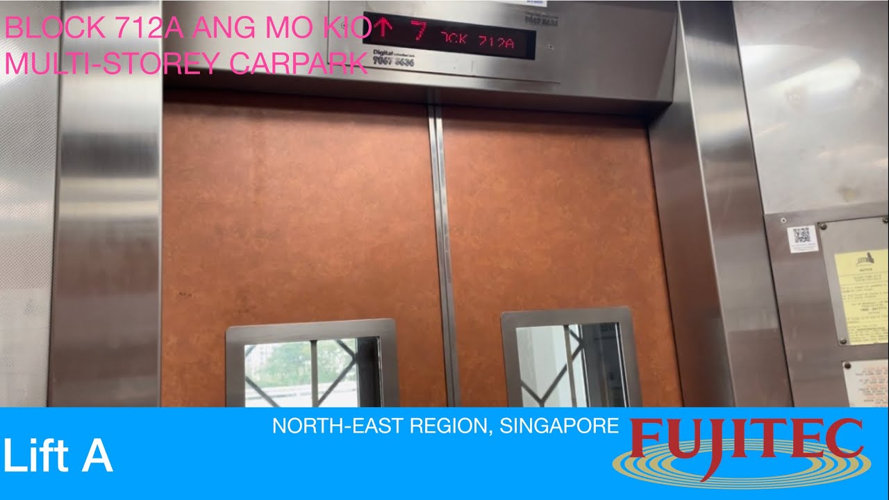 HDB Block 712A (MSCP) Ang Mo Kio || Fujitec Elevator 🚘 - YouTube