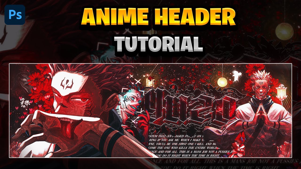 How To Make This CLEAN Anime Banner/Header Style In Photoshop! (2024 ...