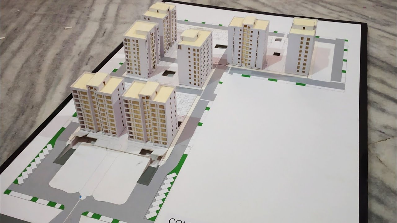 || Apartment Complex || Architectural Model Making (part-1) DIY - YouTube