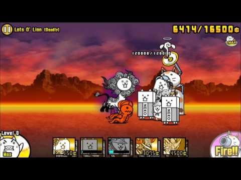 Battle cats Maniac Cow / Lion Uber rush! - YouTube