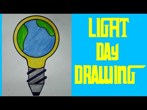 WORLD LIGHT DAY DRAWING | DRAWING OF INTERNATIONAL DAY OF LIGHT || Iqra ...