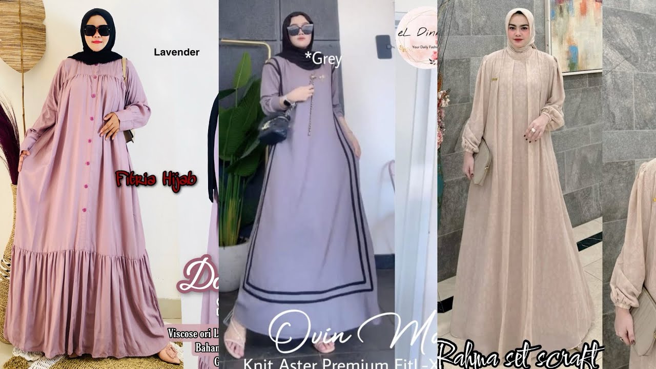 35 INSPIRASI GAMIS DRESS TREN TERBARU BEST SELLER 2024 2025 / Part 6 ...