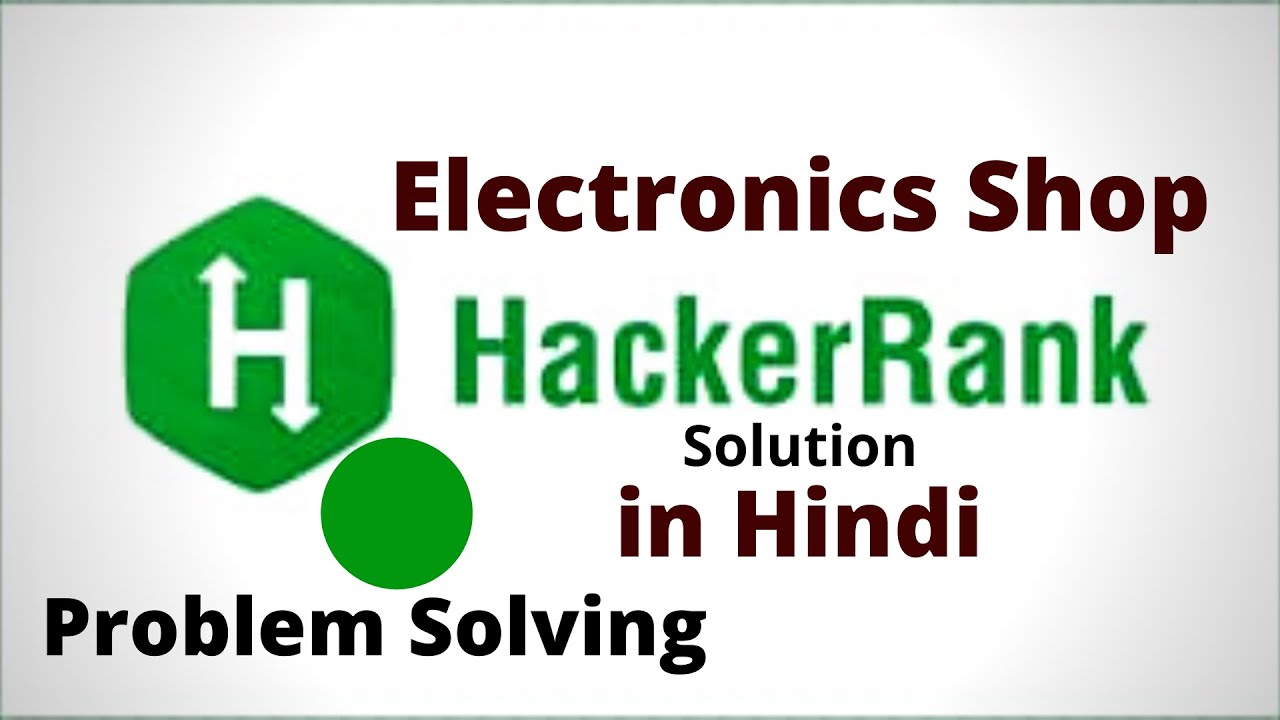 Electronics Shop || Hackerrank Solution || Java || Hindi - YouTube