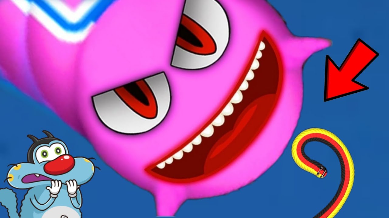 worms zone a Slithery snake Play The snake game oggy with jack voice ...