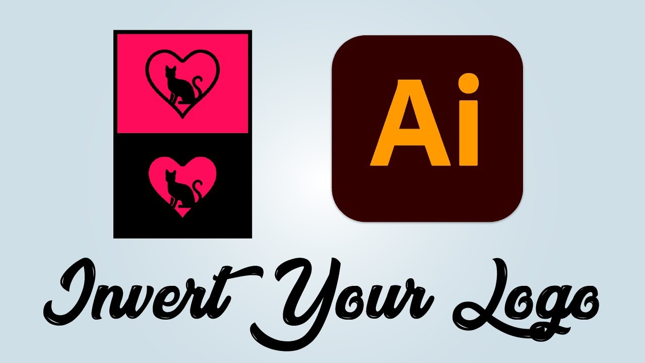 How to Invert your logo design in Adobe Illustrator - YouTube