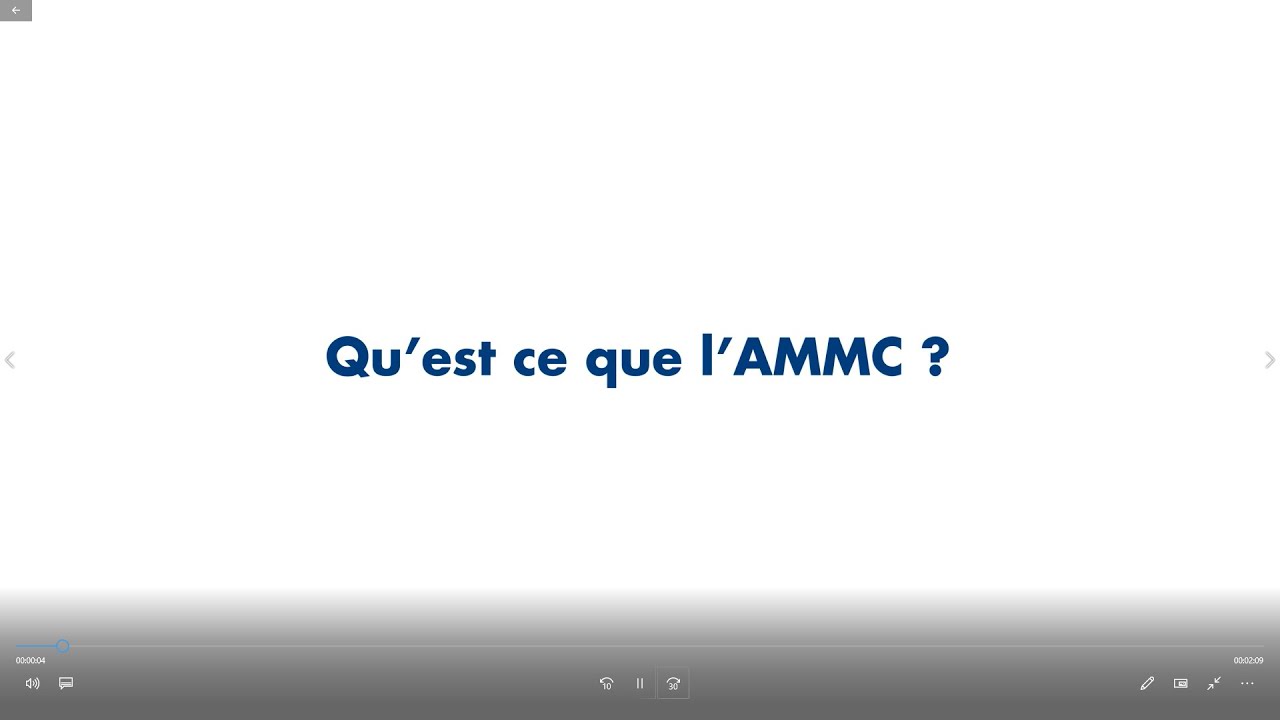 Qu'est ce que l'AMMC ? - YouTube