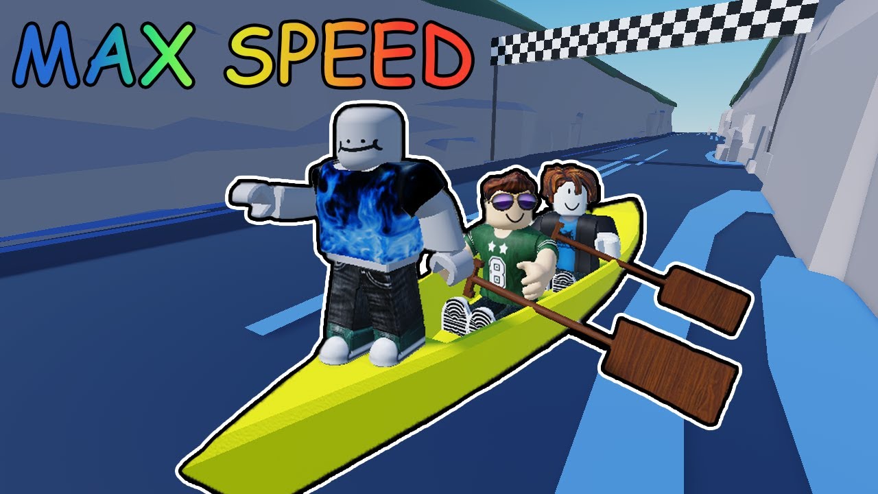 Reaching MAX SPEED in Roblox Kayak Racing... - YouTube