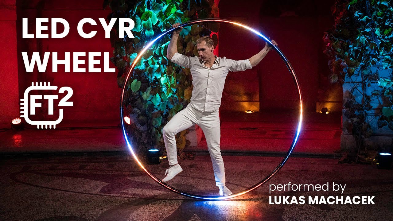 LED Cyr Wheel FT2 | Pyroterra Lighttoys - YouTube